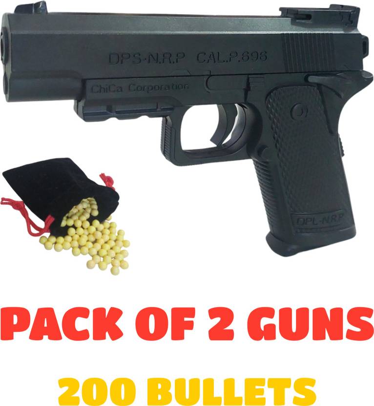 WHEELSQUARE BB bullets toy guns for kids (Pack of 2) with 200 bullets ...