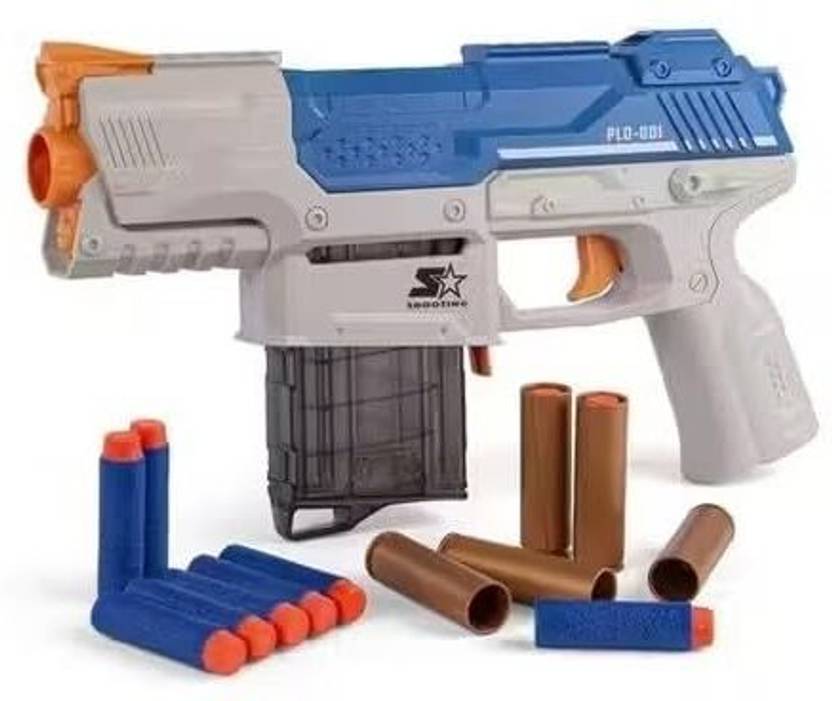 Braintastic Kids Shooting Blaster with Detachable Magazine|High-Speed ...