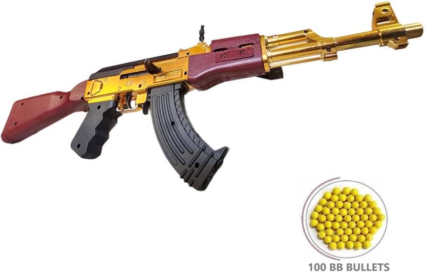 HALO NATION Gold AK47 BB Bullet Gun AK 47 AWM Sniper Gun AK-47 Airsoft ...