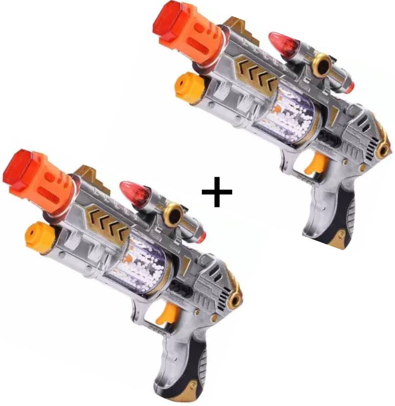KEtoy Infrared Beam Laser Sound Gun with Lights for Kids(Pack of 2 ...