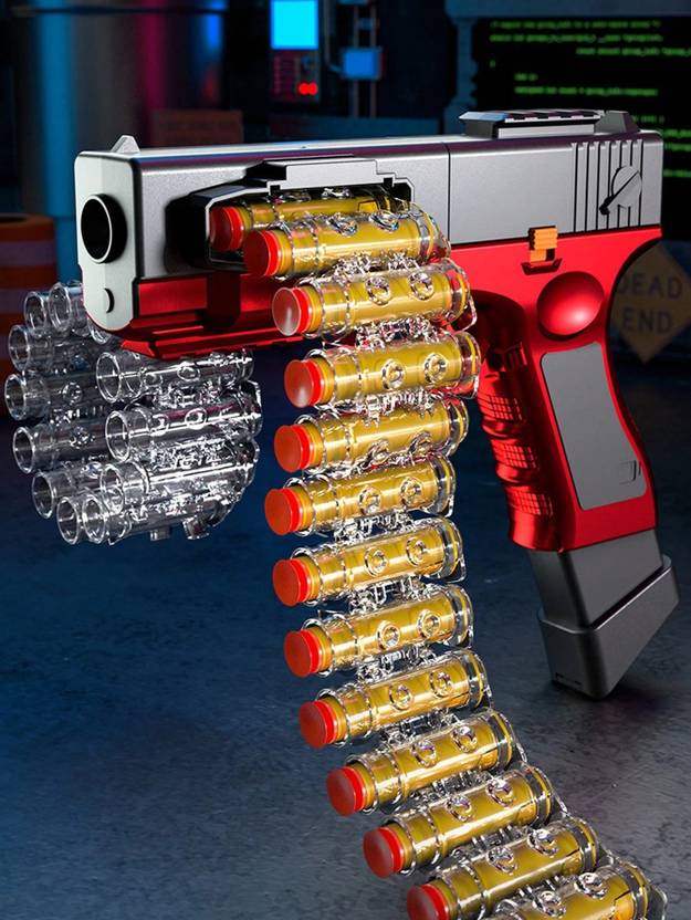 Zuuluzrs Air Blaster Soft Shooting Gun Toy with 10 Foam Bullets Soft ...