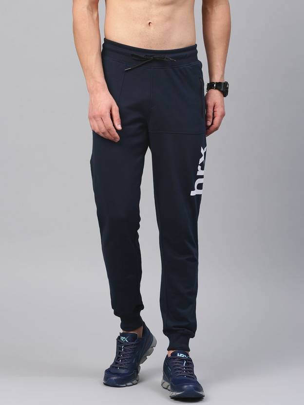 HRX by Hrithik Roshan Solid Men Blue Track Pants - Buy HRX by Hrithik ...
