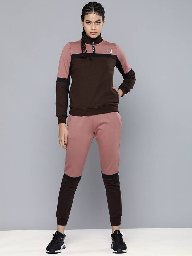 HRX by Hrithik Roshan Colorblock Women Track Suit - Buy HRX by Hrithik ...
