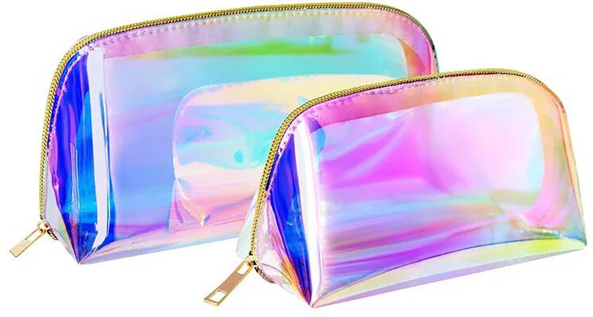 STORITE Multipurpose Travel Zipper Pouch for Men and Women Transparent Pouch Travel Toiletry Kit ...
