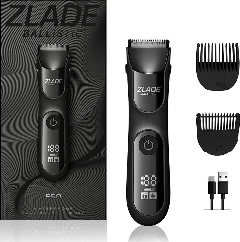 Zlade Pro Full-Body Manscaping Trimmer with Ceramic Blades Fully ...