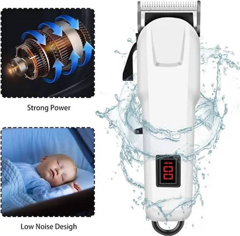 RECHOO Rechargeable Professional Electric Hair Clipper Beard Trimmer ...