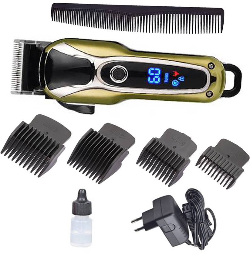 Bgty Professional Rechargeable Hair Trimmer With LED Display Beard ...