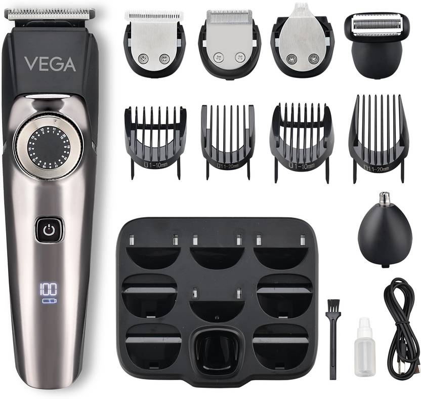 VEGA 9 in 1 Pro Multi Grooming Trimmer for Men, (VHTH-32) Trimmer 150 ...