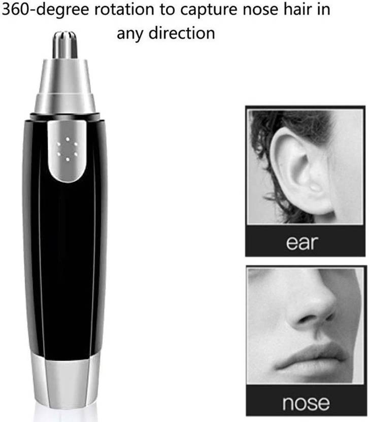 UYTR Battery Powered Nose Hair Trimmer Nose Ear & Eyebrow Hair Removal ...