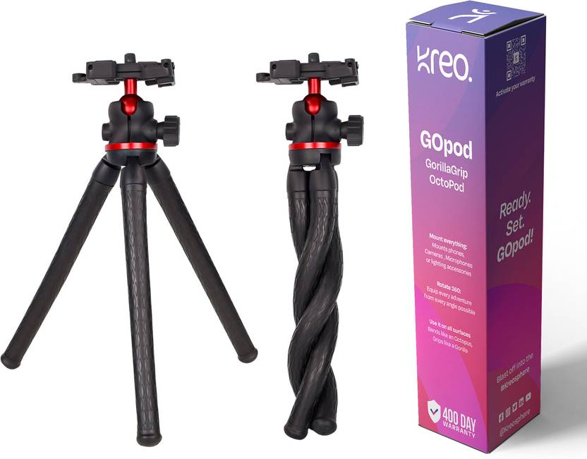 Kreo GoPod Gorilla Tripod Mobile Holder, Mobile Tripod, Camera Stands ...