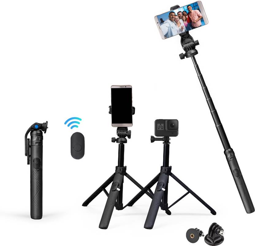 DIGITEK DTR-525 SS Portable Tripod Selfie Stick 160 cm with Remote & 3 ...