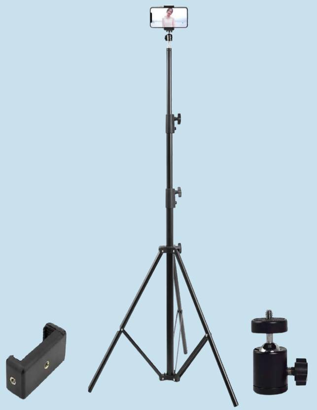 Protance Tripod Stand 7 Feet Adjustable, Rotating Ball Head Mobile Clip ...