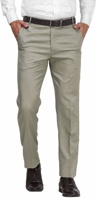 The Turquoise Turtle Regular Fit Men Grey Trousers - Buy The Turquoise ...