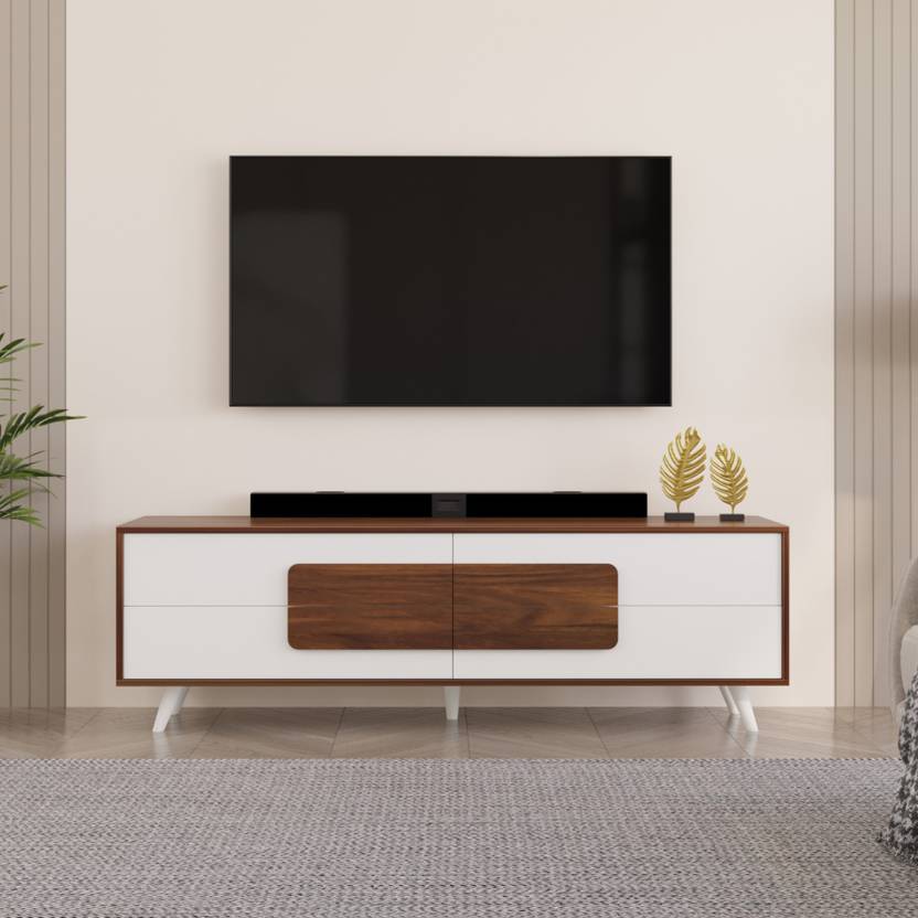 BLUEWUD Mayrone TV Unit / Chest of Drawers With Storage Shelves Upto 60 ...