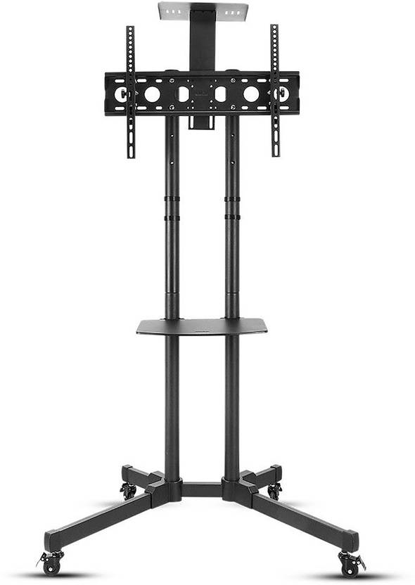 Store2508 Adjustable Height Movable Metal TV Trolley Stand Mount with ...