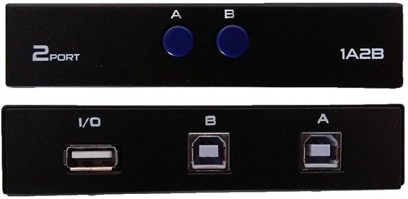 TERABYTE TV-out Cable Sharing USB Switch 2 Ports USB 2.0 Switch Box for ...