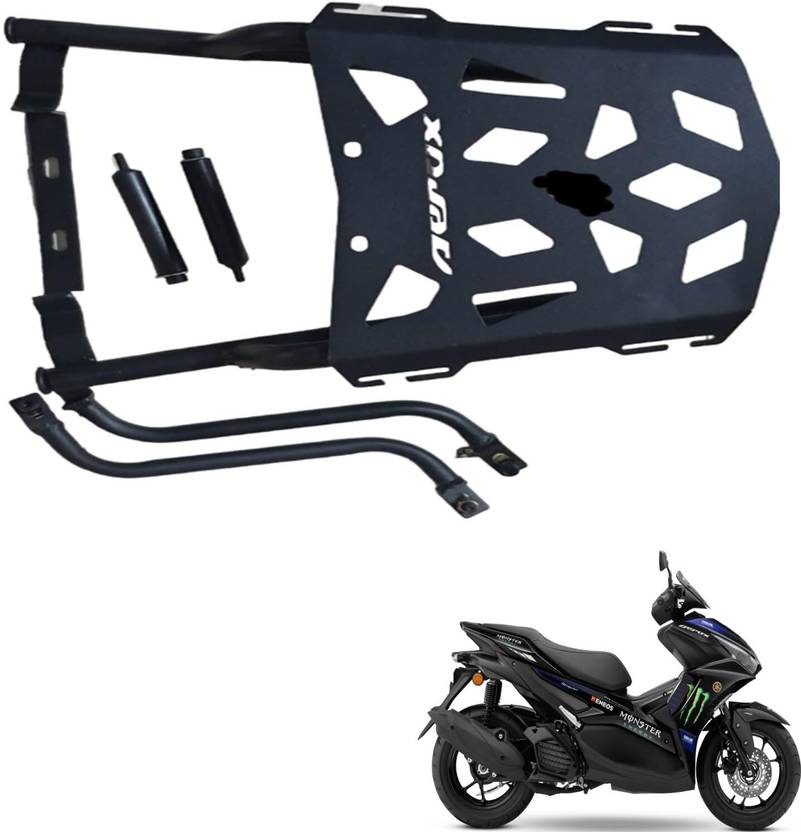 ASRYD Yamaha Aerox Carrier Luggage Box Black Cast Iron Motorbike ...
