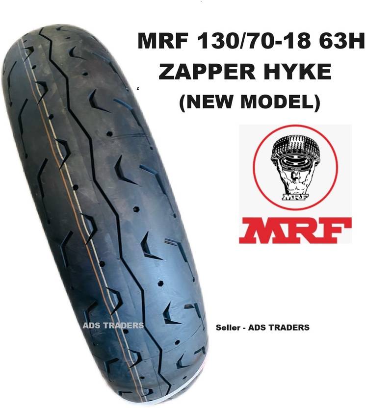 MRF 130/70-18 63H ZAPPER HYKE (ROYAL ENFIELD CONTINENTAL GT 650) 130/70 ...