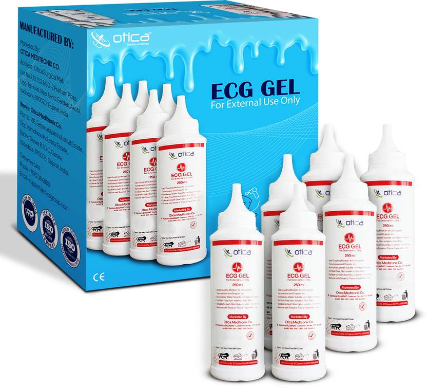 OTICA Ultrasound Gel Clear Gel for USG ECG EEG Sonography & Physio ...
