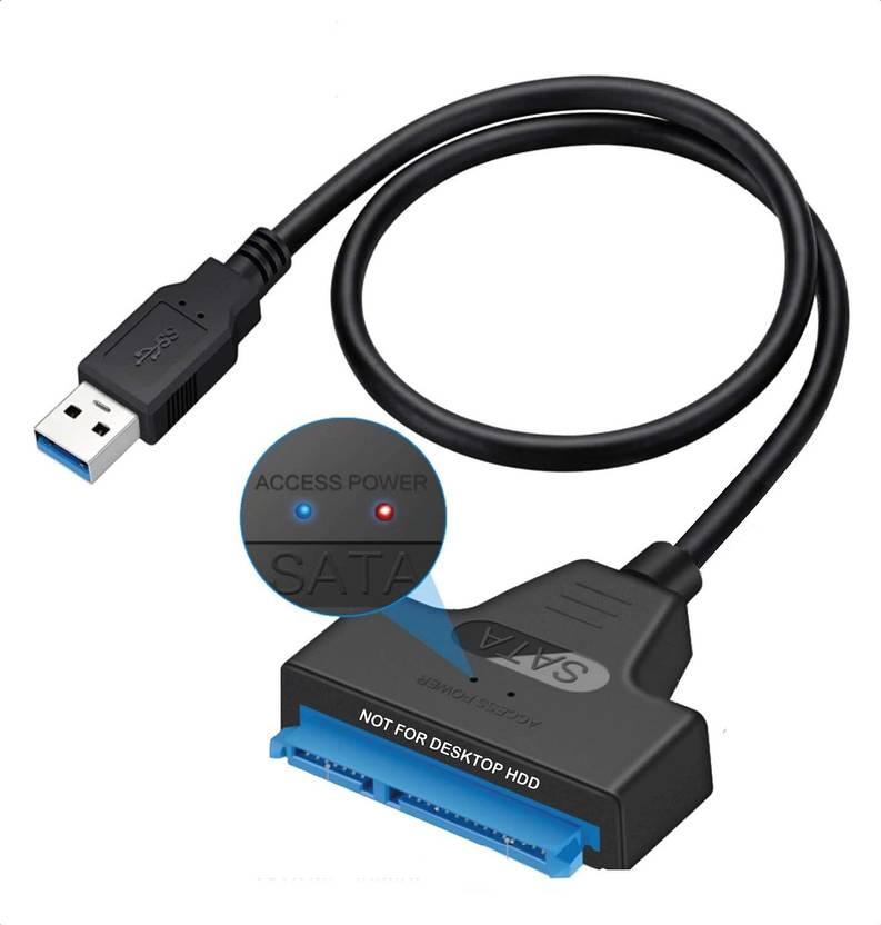 pibox india USB3.0 to 2.5" SATA III SSD/HDD Adapter Cable w/UASP - SATA ...