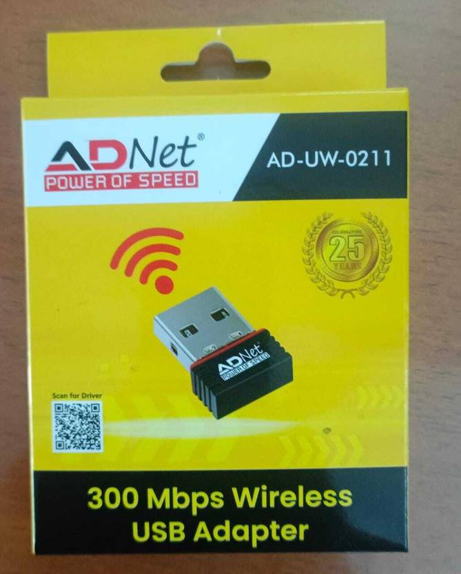 A.D NET POWER OF SPEED ADNET AD-UW-0211 AC300 MBPS WIRELESS WITH USB ...