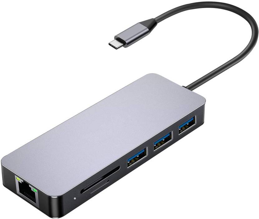 Digitek DUH 008 High Speed 8 in 1 USB C Hub with MacBook/Windows ...