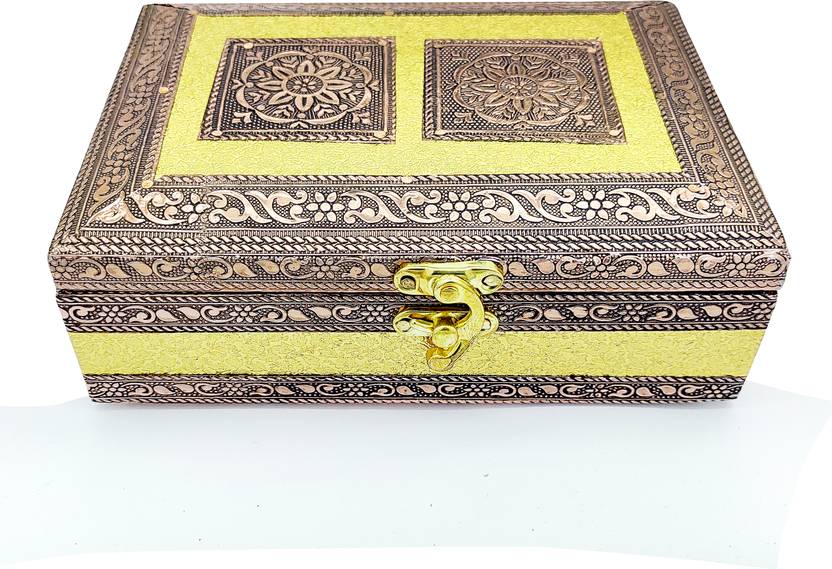 Charmi handicraft Wooden Rajwadi Pooja Box, Pooja Peti Decorative ...