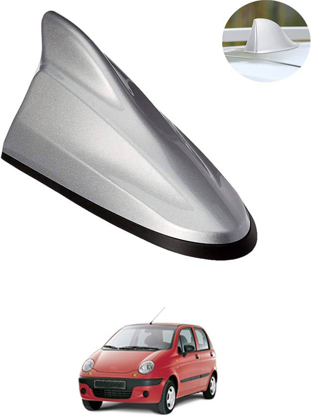 MATIES Car Shark Fin Antenna Roof Aerial Base Am/Fm Signal Silver For ...