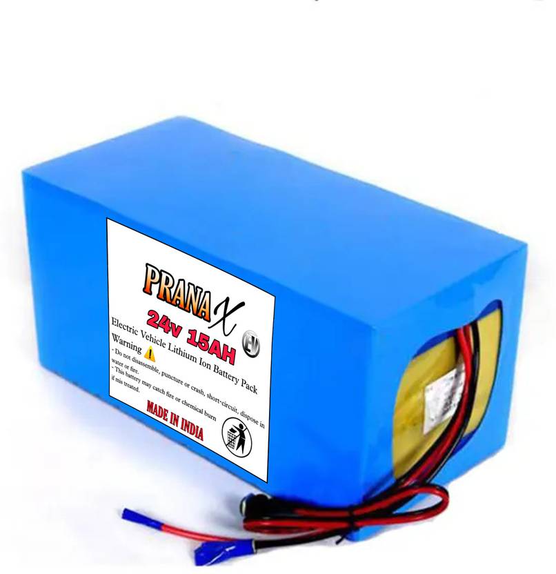 Pranax 24V 15Ah Lithium Ion Rechargeable Battery Pack For EV 15 Ah ...
