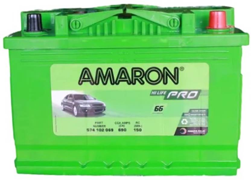 AMARON 566112060 (DIN66) 60 Ah Battery for Car Price in India - Buy ...
