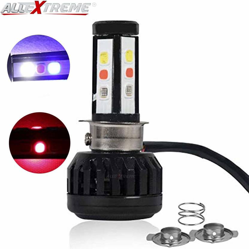 ALLEXTREME 4 Side LED Headlight Bulb with Cooling Fan and Canbus Head ...