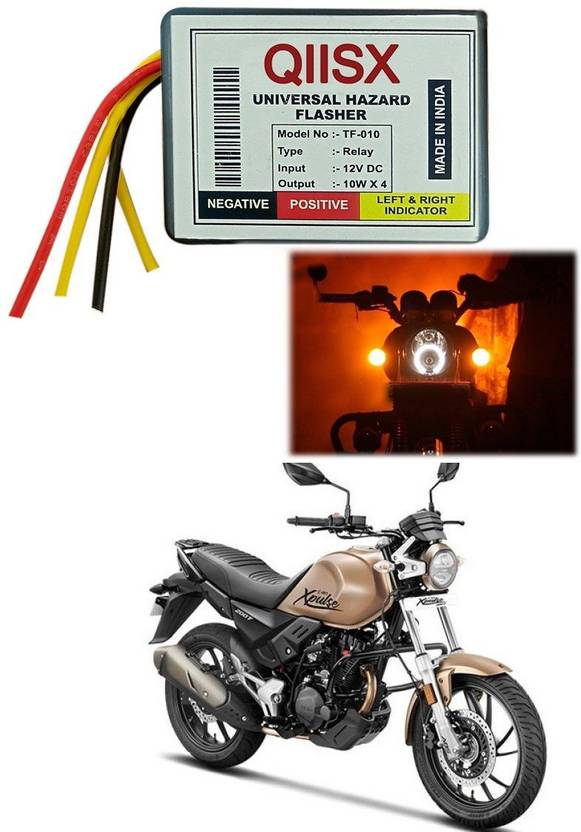Qiisx Front, Rear Flasher Indicator Light for Hero Universal For Bike ...