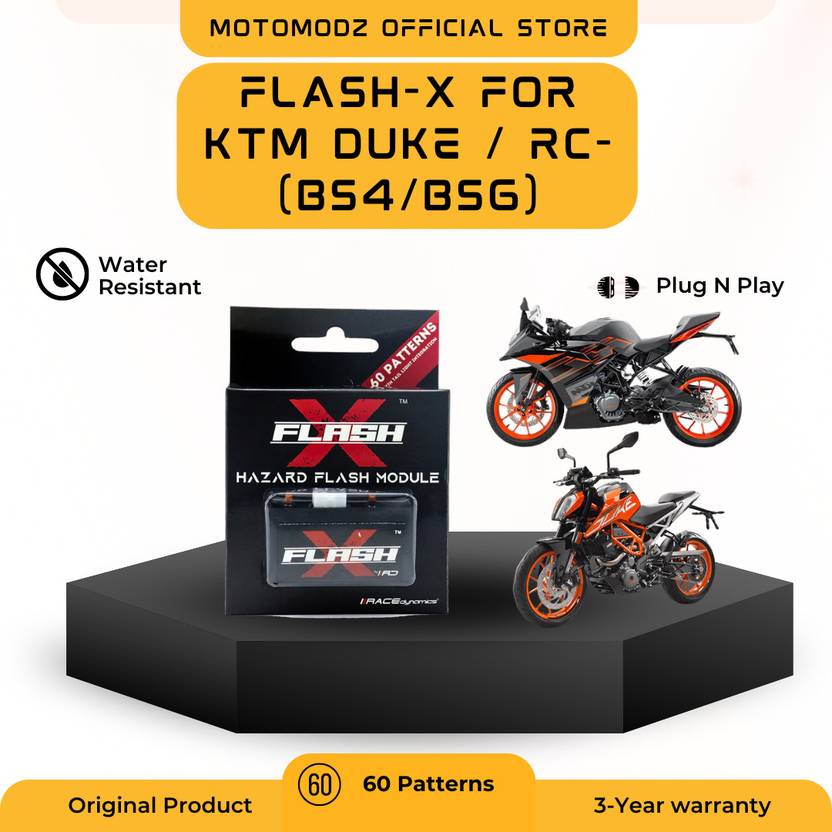Moto Modz Race Dynamics Flash X Hazard Module, Flasher for KTM Duke ...