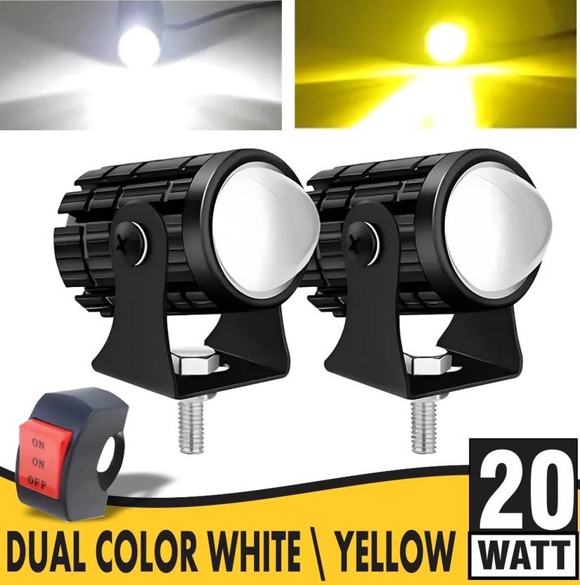 Moto Genius Mini Drive LED Fog Light Projector Lens Spotlight High and ...