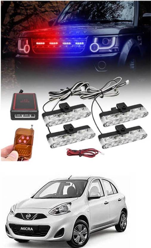 Etradezone Car 4 X4 Grill LED Police Flasher Dash Emergency Warning ...