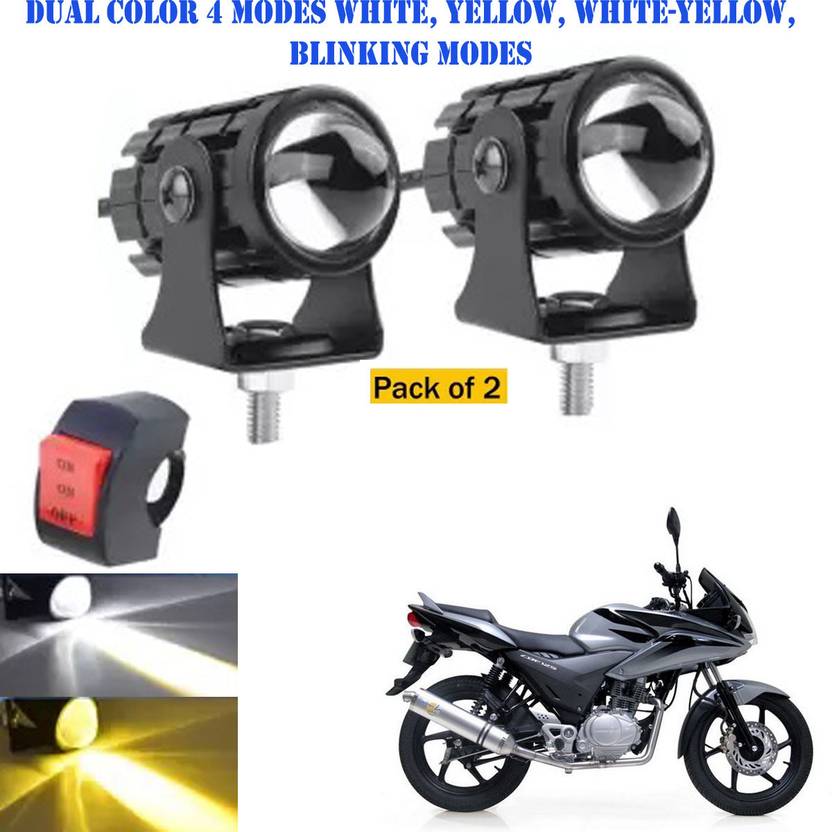 REPLEY Led Mini Driving Lights 4 Mode dual color Bike 12v-20w-x49 Back Up Lamp Car, Motorbike ...