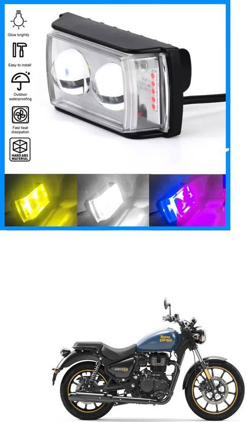 E-Shoppe Spotlights Mini Projector Fog Light For Meteor 350 Headlight ...