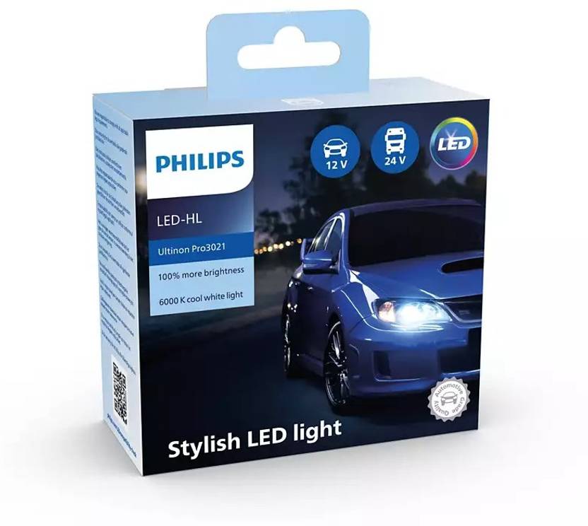 PHILIPS 11366U3021 Ultinon Pro 3021 H8/H11/H16-Fog Cool White Light 6000K headlight bulb ...