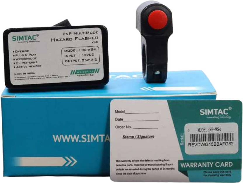 MOTOLURGY - Simtac Plug And Play Hazard Flasher Royal Enfield Himalayan ( BS4 MODEL ONLY ...