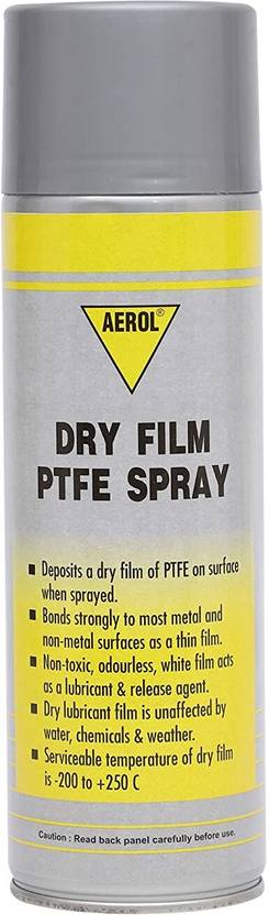 Aerol Dry Film Lubricant Spray with PTFE (Teflon), Grade 7701 (300g) Dry Film Lubricant Spray ...
