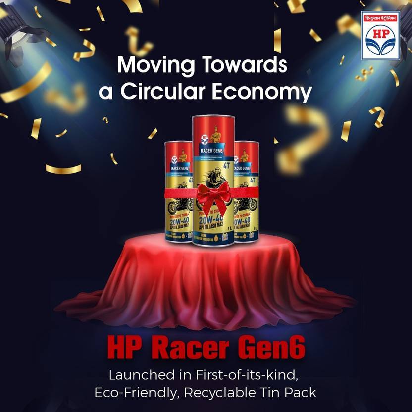 HP Lubricants RACER GEN6 20W40 API SN Synthetic Blend Engine Oil Price ...