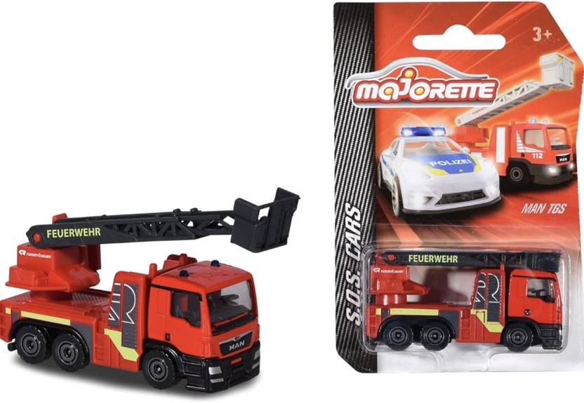 Majorette MAN TGS FIRE BRIGADE,FIRE ENGINE,TOY CAR,FREEWHEEL,OPENING ...