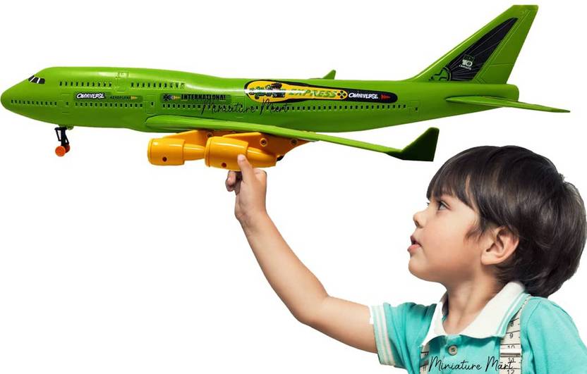 Miniature Mart Big Size Push & Go Aeroplan Toys For Boys 2 3 4 5 6 ...
