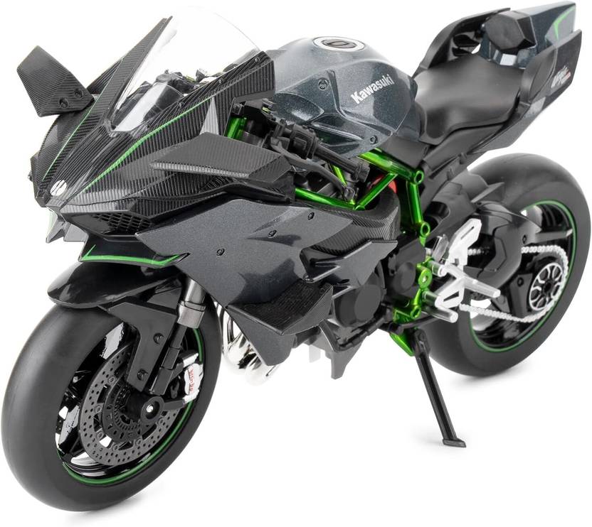 MOOBOO 1:9 Scale Die-Cast Bike Model Kawasaki Ninja H2R Collectible Model for Kids - 1:9 Scale ...
