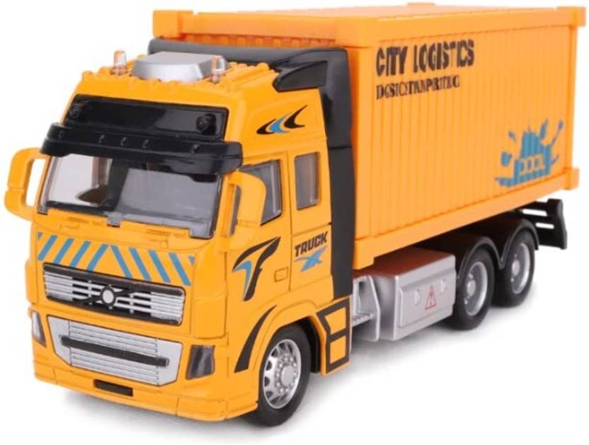 WiseWalker Kids Die Cast Push & Pull ALong Container Truck Toy Boy ...
