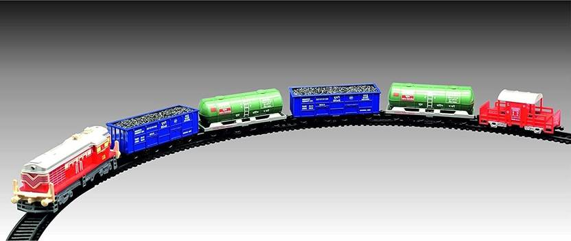 A R ENTERPRISES Plastic Train with Coaches & Railway Track, Train Toy ...