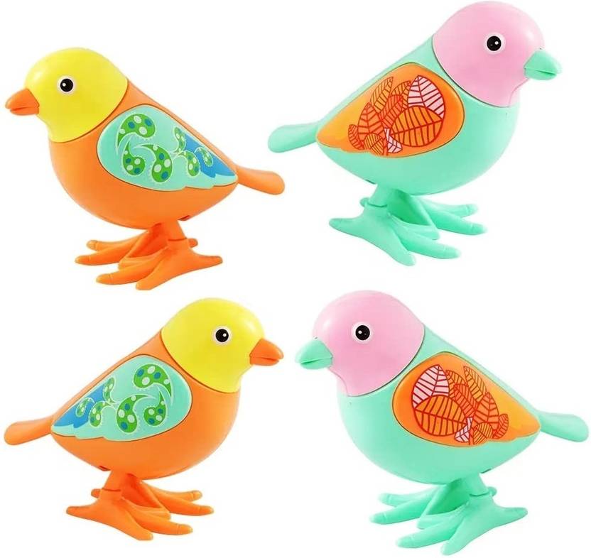 HALO NATION Cute Jumping Bird Windup Flipping Clockwork Mechanical Key ...