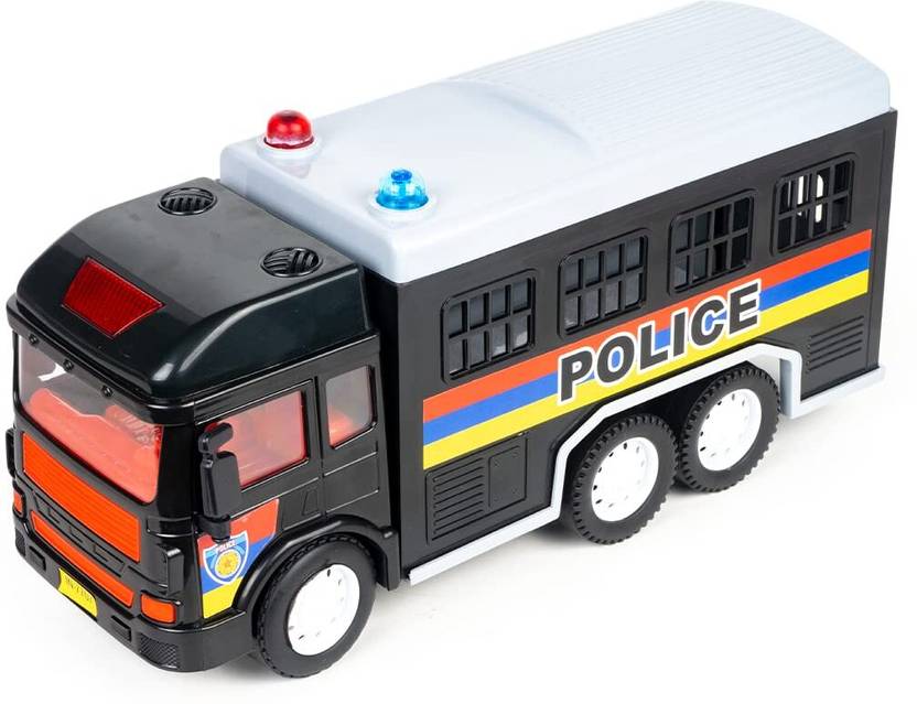 WiseWalker Kids Police Pertoling Friction Powered Push & Pull Go ...