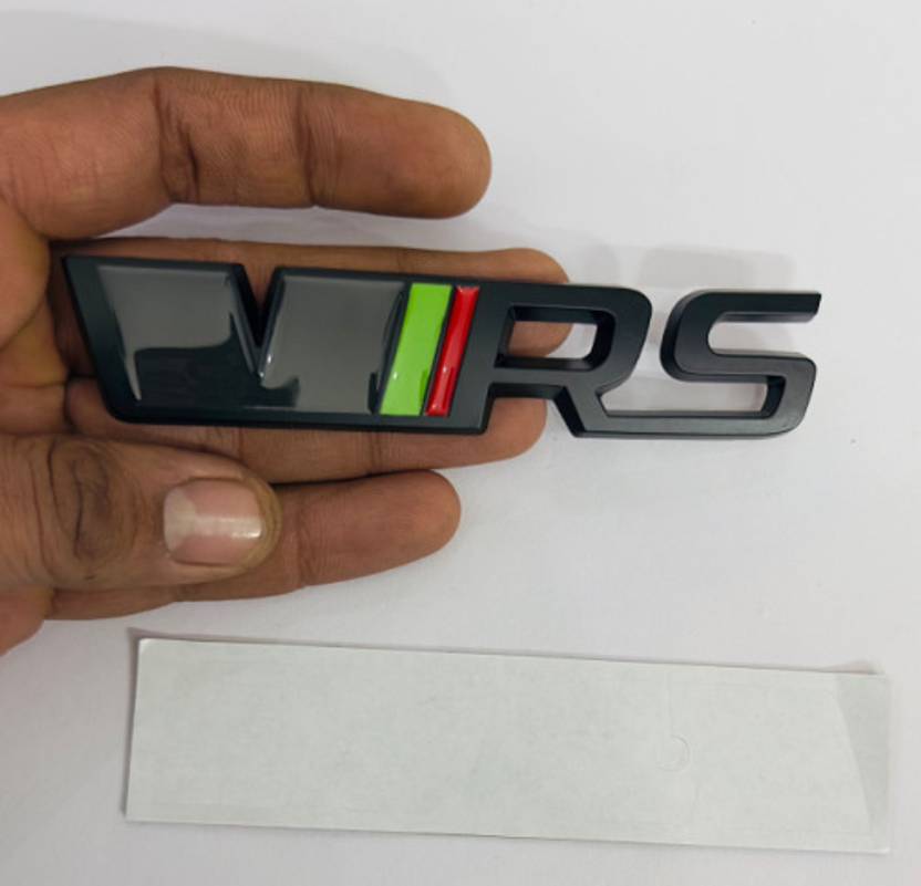 Auto MT FULL BLACK VRS Logo 12x2.5cm For Car Bike Laptop Emblem 3D ...