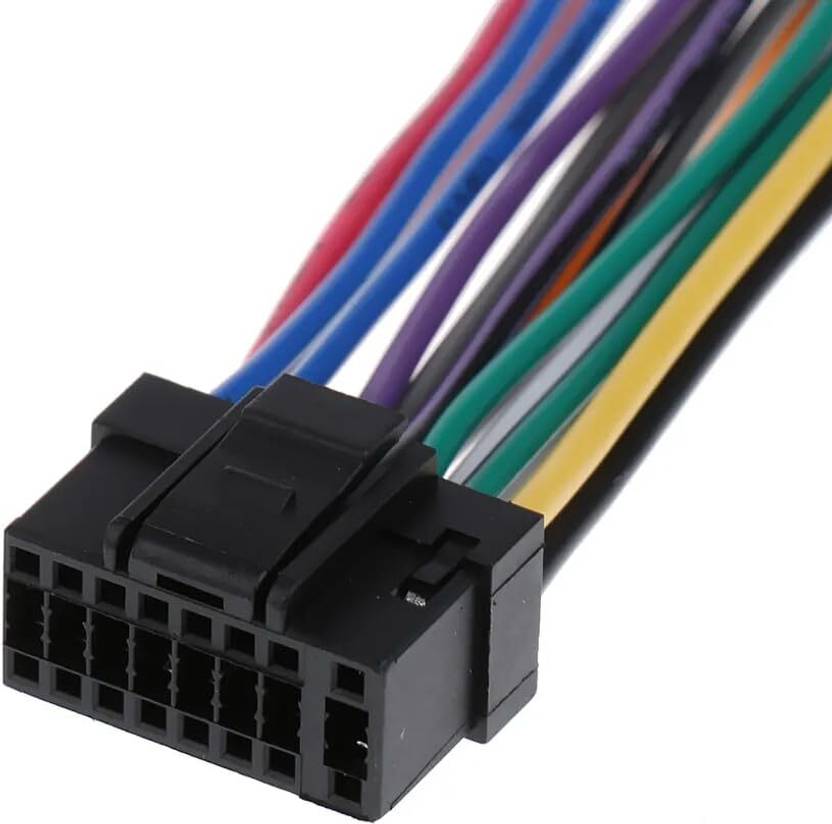 Psonix 16 Pin ISO Connector Cable Stereo Power Cable For All Cars ...